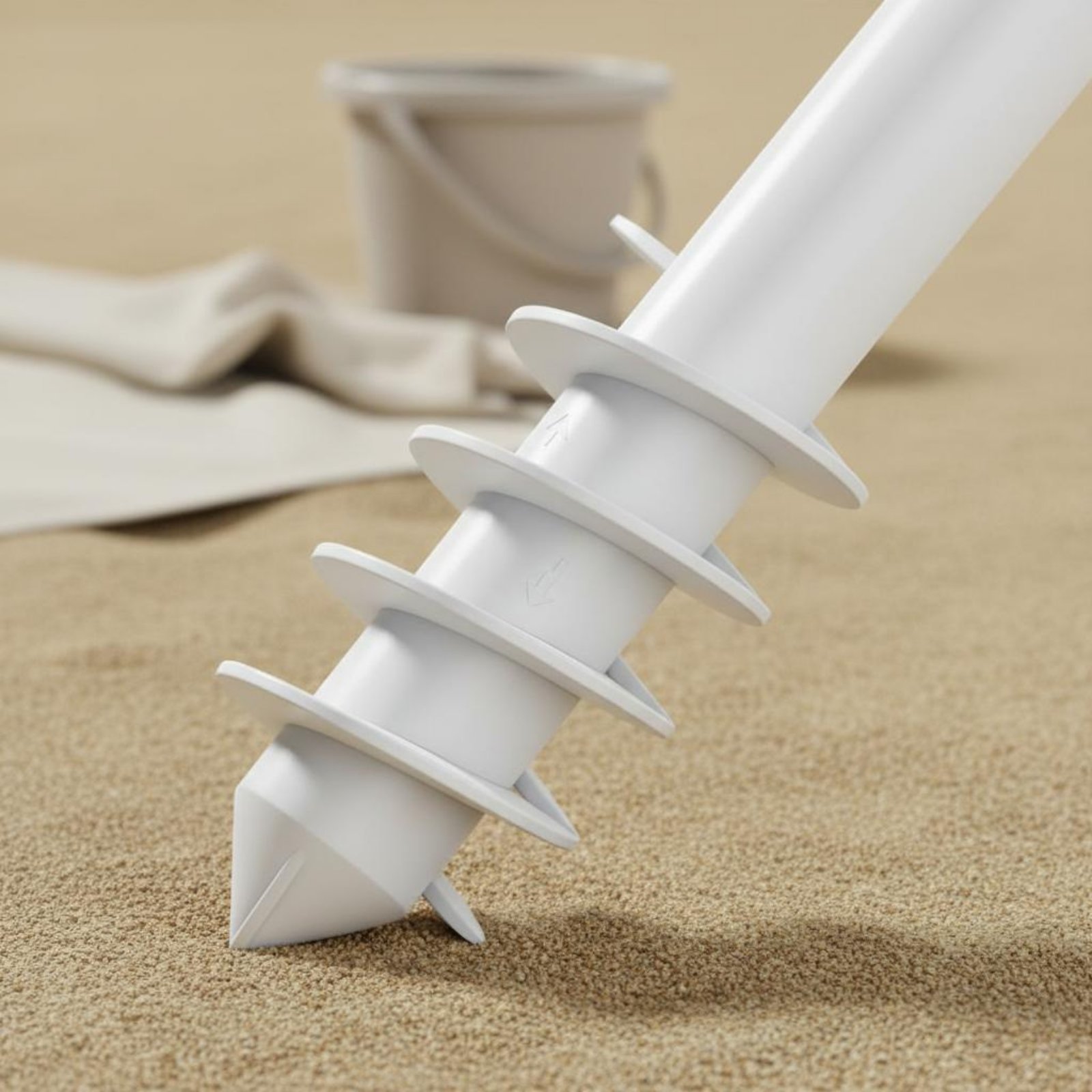 SPIRAL SAND ANCHOR Stable Hold Spiral Ground Stake Wind Resistant £15. ...