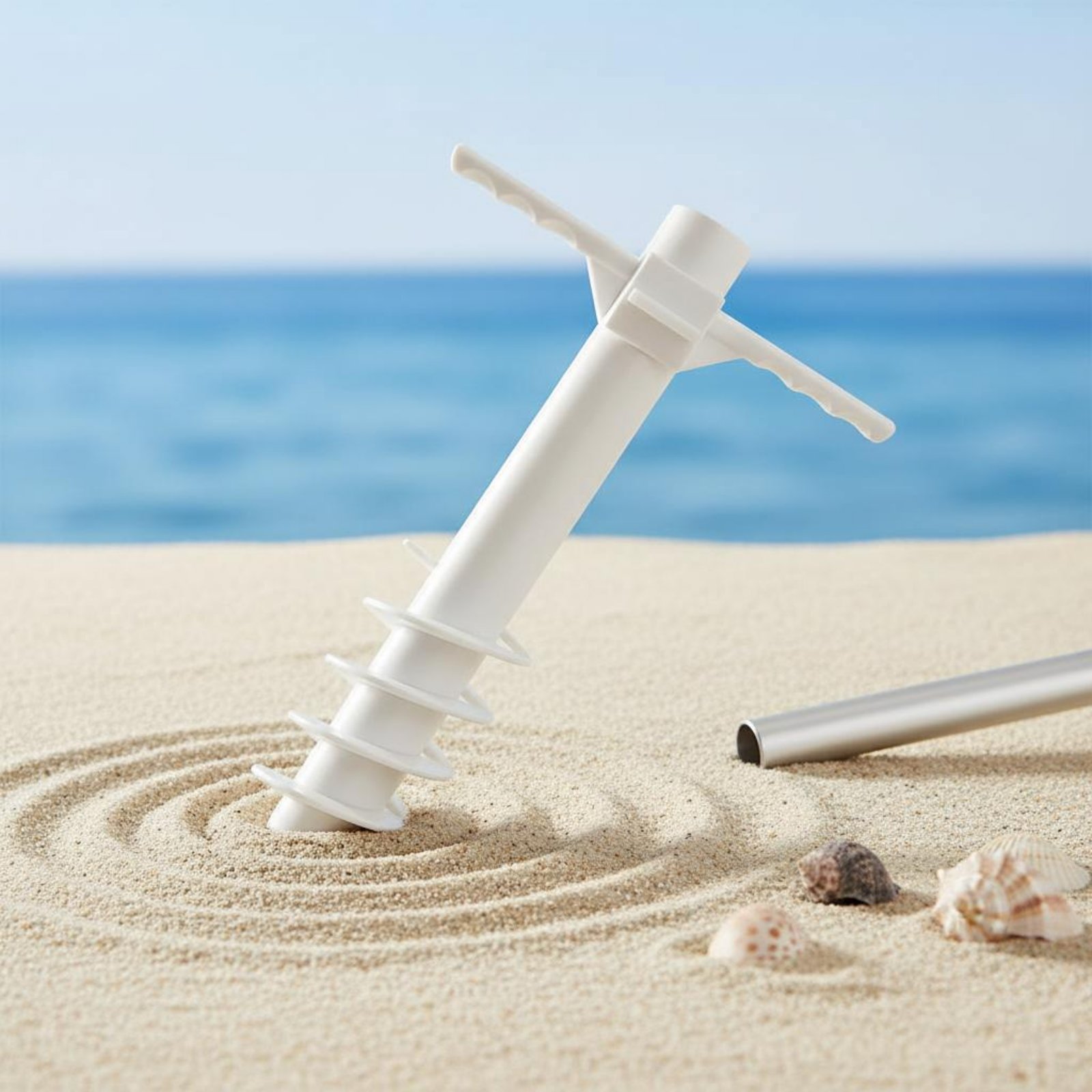 SPIRAL SAND ANCHOR Stable Hold Spiral Ground Stake Wind Resistant £15. ...
