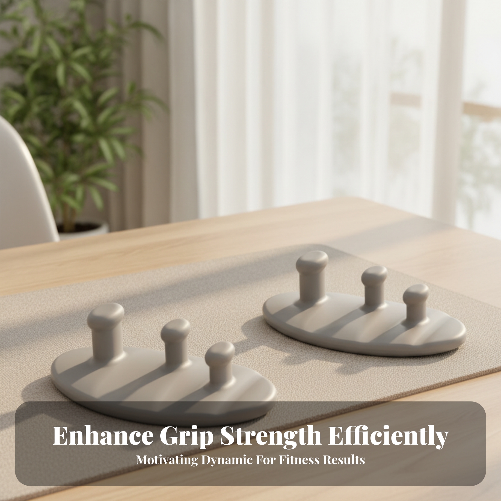 2 Pieces Non-slip Grip Pad Dumbbell Exercises Finger Posts Hand-grip ...